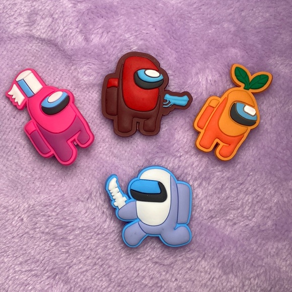CROCS | Accessories | One Set Left 4 Piece Among Us Crocs Charm Set ...